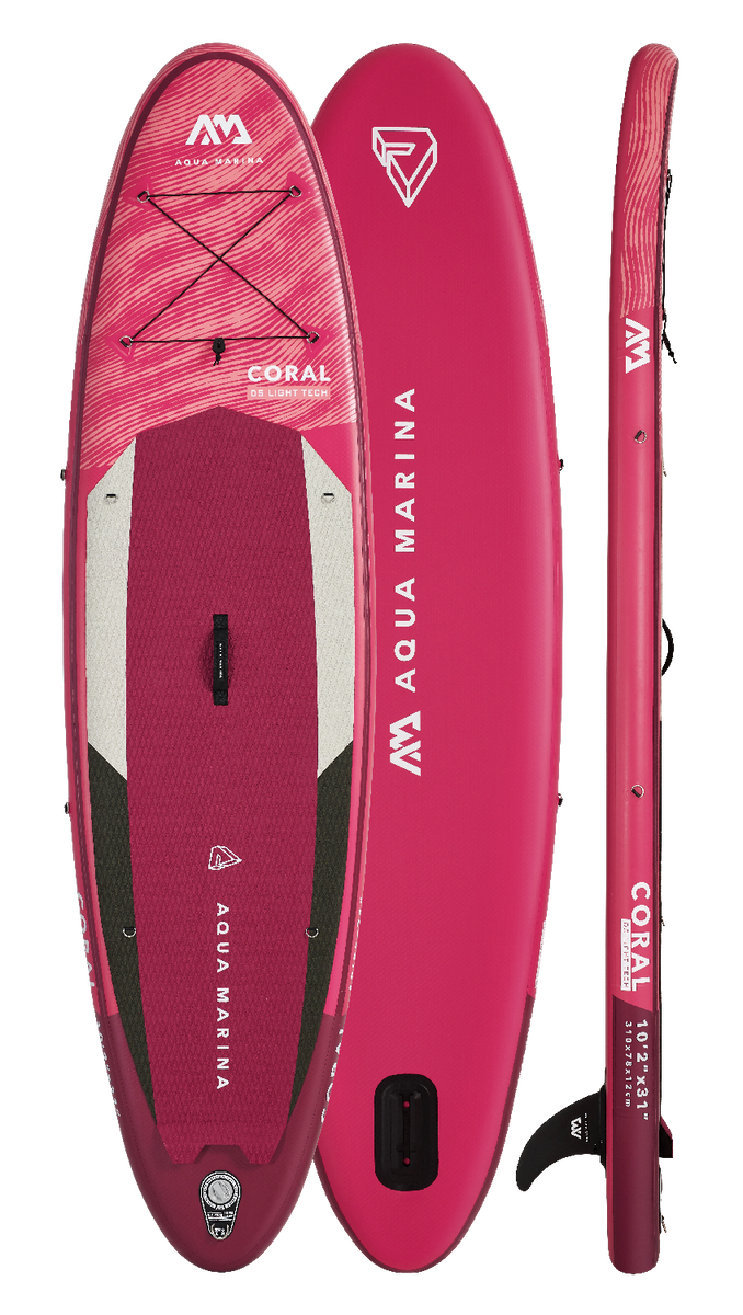 Aqua Marina Coral Inflatable Paddleboard SUP 10'2" – River To Ocean ...